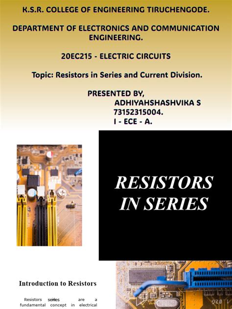 Resistors In Series Definition Advantages Disadvantages And