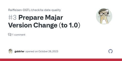Prepare Majar Version Change To Issue Raiffeisen DGTL Checkita Data Quality GitHub