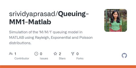 Github Srividyaprasadqueuing Mm1 Matlab Simulation Of The ‘mm1