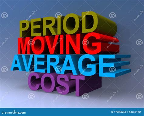 Period Moving Average Cost Stock Illustration Illustration Of