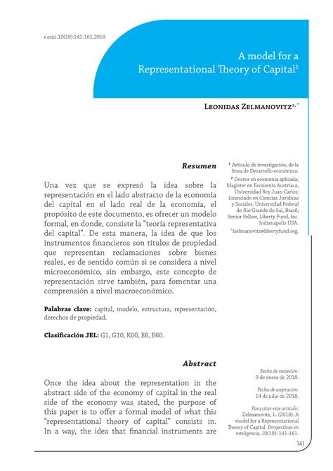 Solution A Model For A Representational Theory Of Studypool