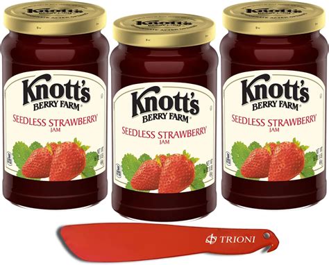 Knotts Berry Farm Strawberry Jam Seedless Bundle Contains