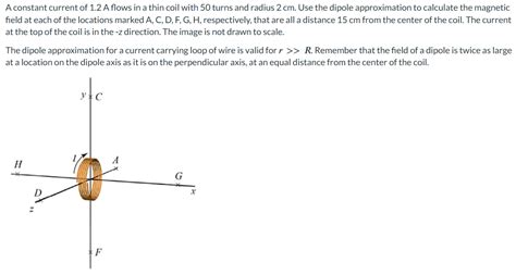 Solved A Constant Current Of 12a Flows In A Thin Coil With