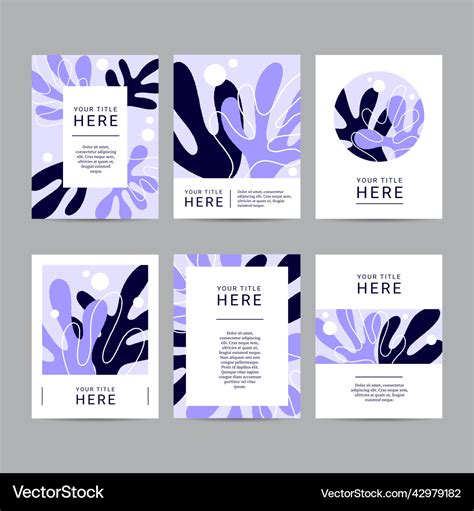 Abstract Design Brochure Template Royalty Free Vector Image