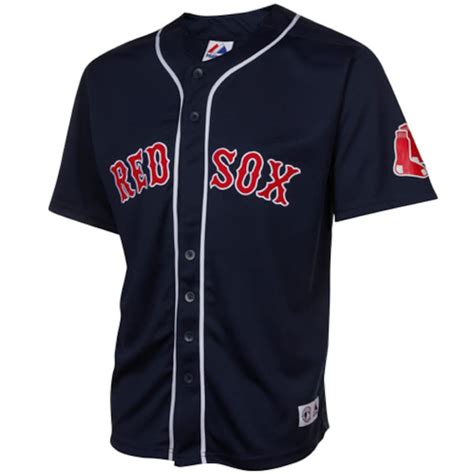 Majestic Boston Red Sox Youth Closehole Mesh Jersey Navy Blue