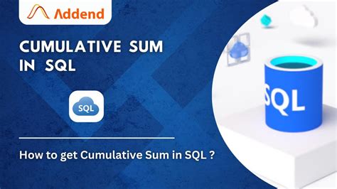 Cumulative Sum In Sql Rahul Prajapati Youtube