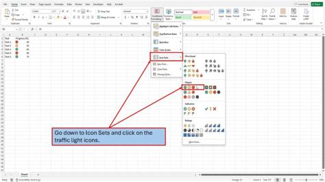 How To Use Conditional Formatting Traffic Lights In Excel Marks