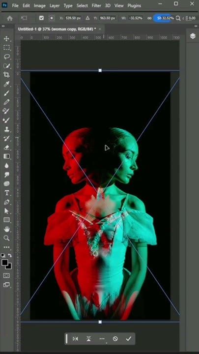 Create Duotone Double Exposure Effect In Photoshop Cc Tutorial Photo Effect Graphic Design