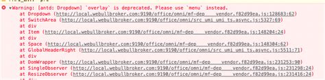 🐛 Bug Warning Antd `overlay` Is Deprecated Please Use `menu
