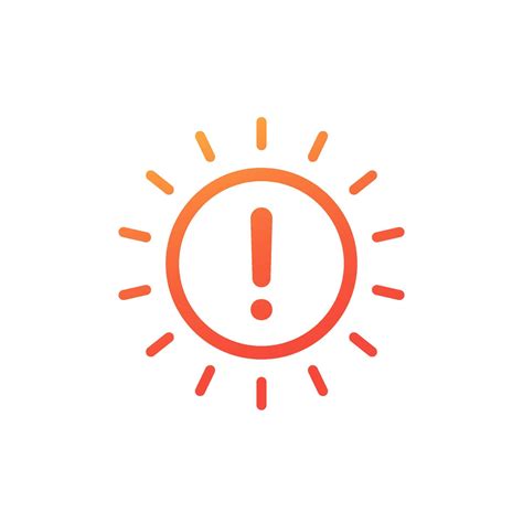 Sun Warning High Solar Radiation Icon 13019833 Vector Art At Vecteezy