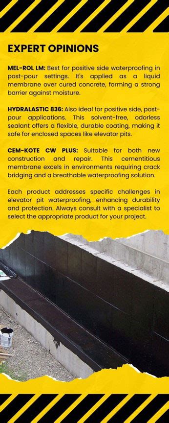 Elevator Pit Waterproofing Naturaseal Elevator Pit Full Tanking