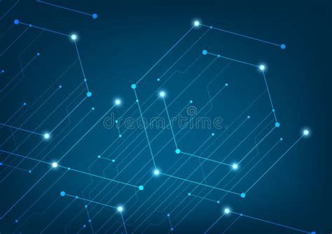Abstract Lines And Dots Connect Background Technology Connection Digital Data And Big Data
