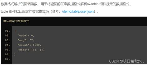 layui使用表格数据，json嵌套数据解决 layui数据表格展示嵌套数据 明日祐秋水 的博客 csdn博客