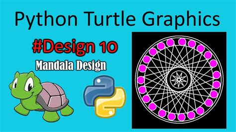 Python Turtle Graphics Tutorial Mandala Design Design10