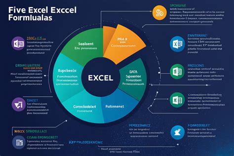 An Infographic Showcasing Five Key Excel Formulas By Jaivansh Bhatt Playground