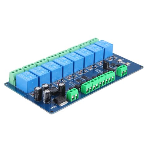 Modbus Rtu 8 Channel Relay Module Modbus RTU 8 Switch Input RS485 Communication TTL Durable