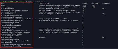 如何在Docker上安装MongoDB MongoDB安装教程 dreamw 博客园