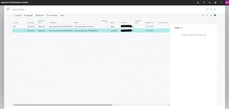 business central working with workflows