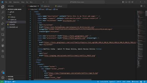 created a netflix clone website at bharath intern nikhil sai posted on the topic linkedin