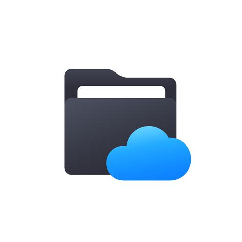 Cloud Folder Icon For Web And Apps 27465696 Vector Art At Vecteezy