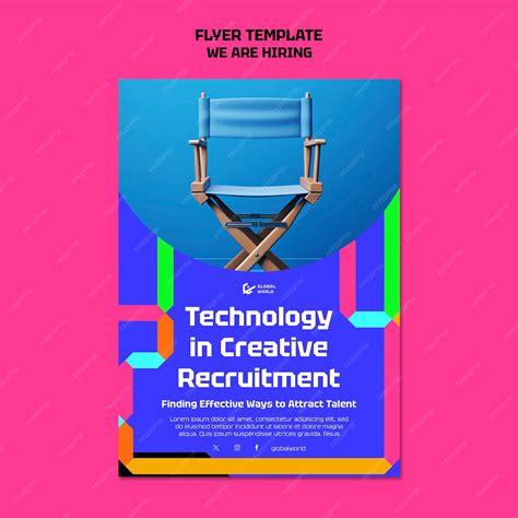 우리는 포스터 템플릿을 고용하고 있습니다 무료 Psd 파일