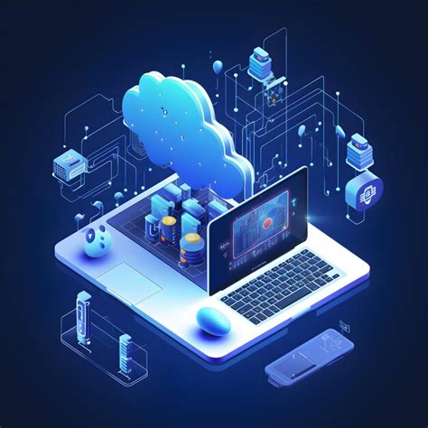 Data Storage And Cloud Services Premium Ai Generated Image