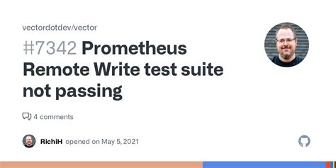 Prometheus Remote Write Test Suite Not Passing · Issue 7342