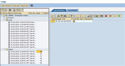 Solved Cannot Fully Archieve Production Orders Sap Community