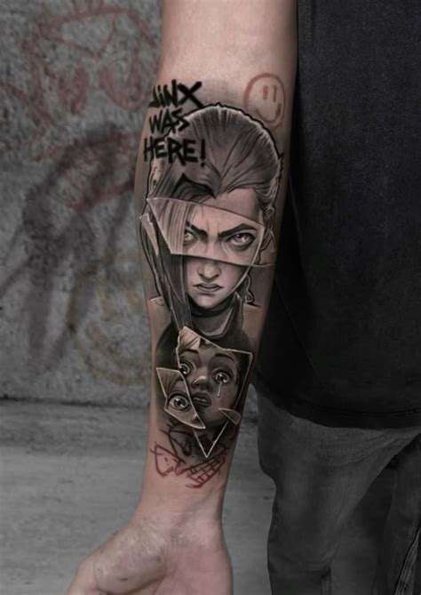 Tattoo Arcane Jinx Was Here Tatuaje De Cuello Para Mujeres