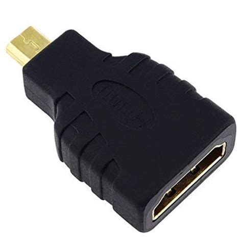 Micro Hdmi Male To Hdmi Female Adaptor For Raspberry Pi 4 Buy Online At