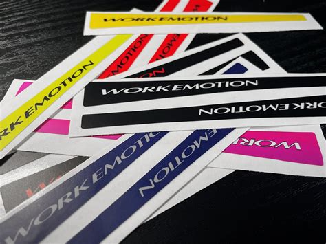 Work Emotion ZR10/D9R Wheel Stickers 17-19 4 PCS - Etsy
