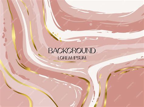 Premium Vector Abstract Pink And Gold Color Fluid Effect Luxury