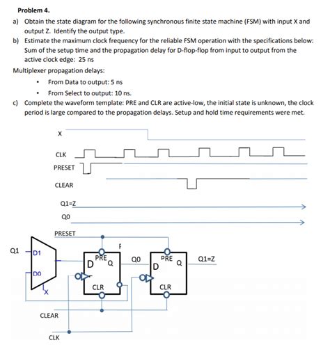 Solved Problem A Obtain The State Diagram For The Chegg