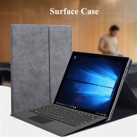 ஐ Laptop Tablet Case For Microsoft Surface Pro 3 4 5 6 Go Pu Leather