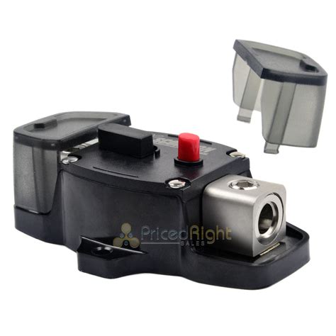 Car 12v 80 Amp Inline Circuit Breaker 1 2 4 Gauge In Out Terminal Block
