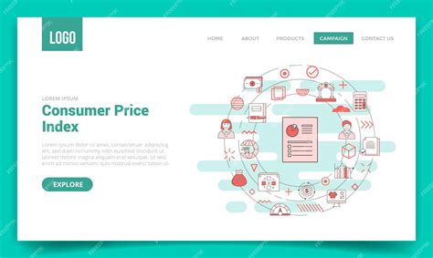 Premium Vector Cpi Consumer Price Index Concept With Circle Icon For Website Template Or