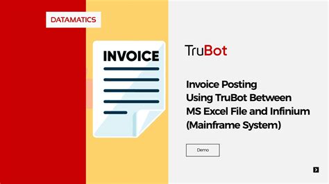 Mainframe Automation Using Rpa Excel To Infinium Invoice Posting