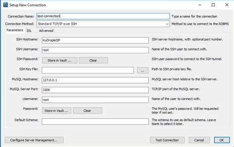 Unable To Connect To Mysql On Digitalocean Using Workbench Over Ssh