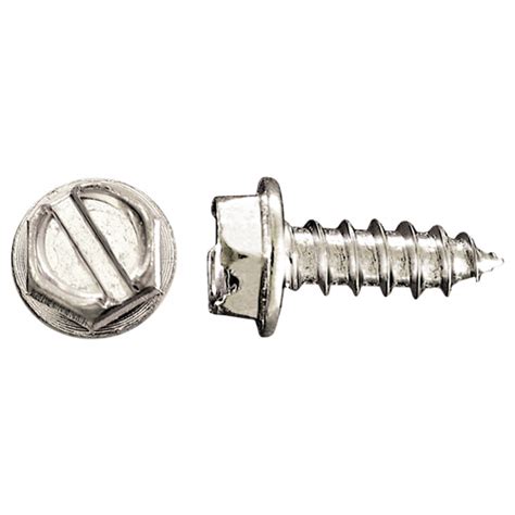 Precision Hex Head With Washer Screws 8 X 1 In Zinc Plated