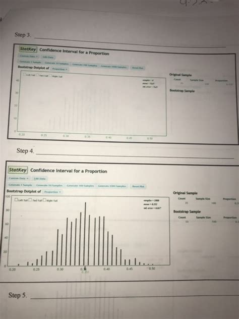 step 3 statkey confidence interval for a proportion