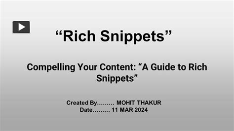 Ppt Compelling Your Content “a Guide To Rich Snippets” Powerpoint