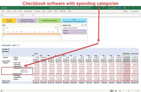 excel checkbook template