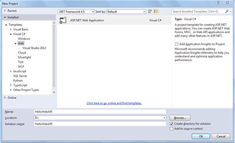 create web api project ~ via tutorials