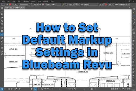 How To Set Default Markup Settings In Bluebeam Revu Taradigm