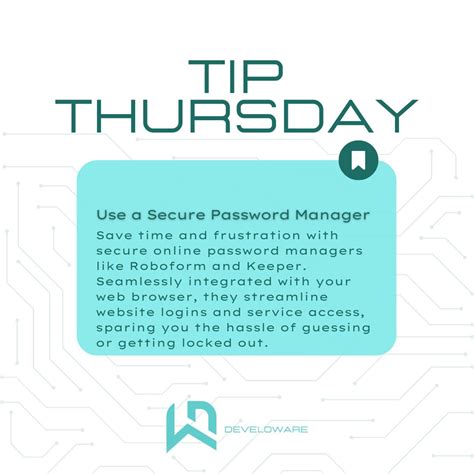 how to save time and frustration with password managers develoware