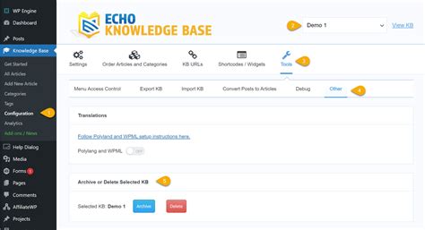 How To Archive Or Delete A Knowledge Base Echo Knowledge Base