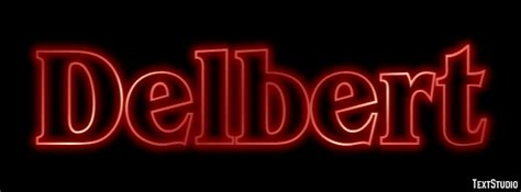 Delbert Text Effect And Logo Design Name