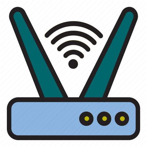 Internet Of Router Thing Wifi Icon Download On Iconfinder