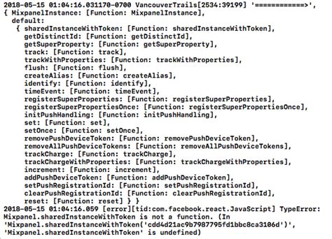 Cocoapods Mixpanelsharedinstancewithtoken Is Not A Function In React