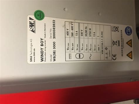 Inverter Sma Windy Boy String Secondsol